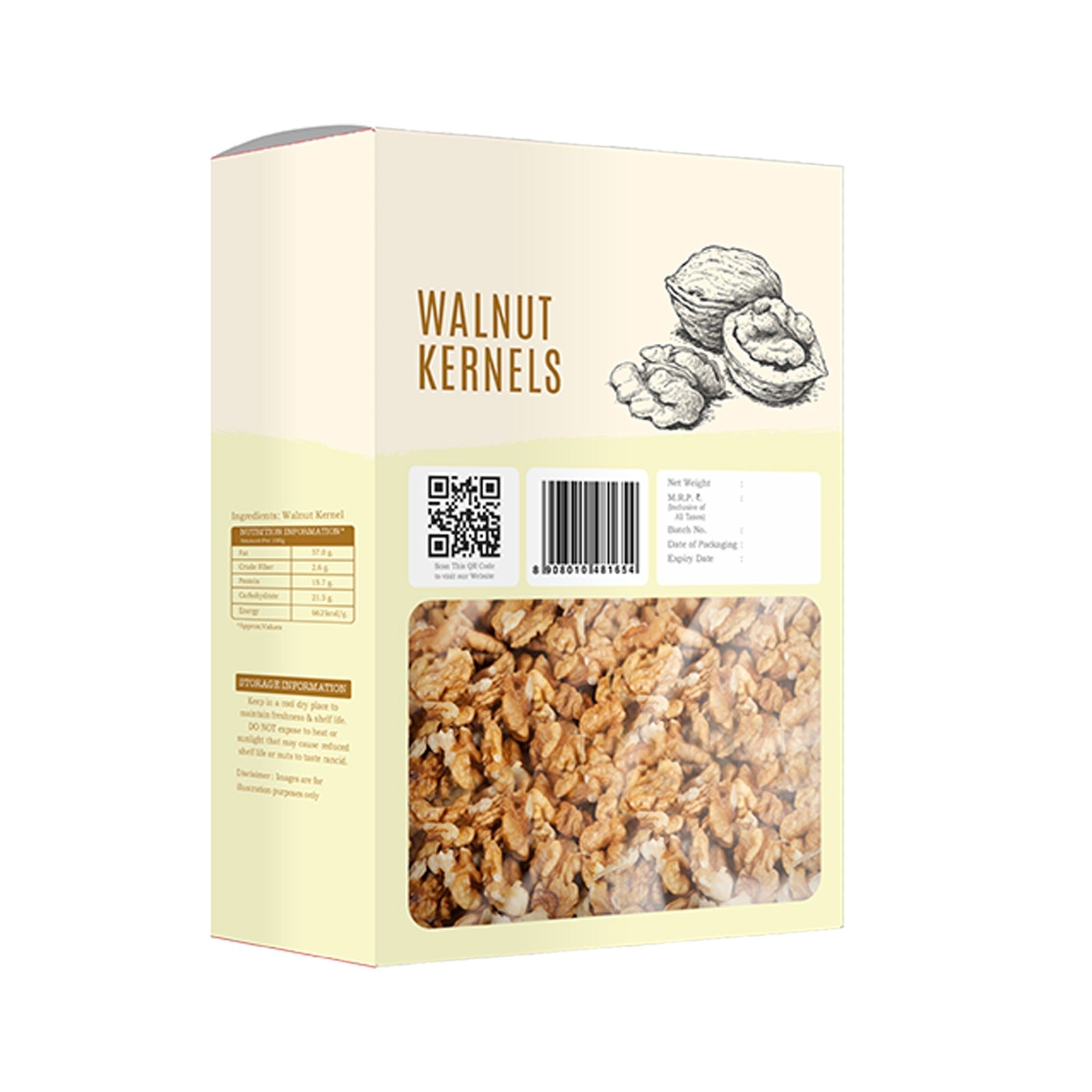 California Walnuts Kernels Box - Gold – Pushti Nuts