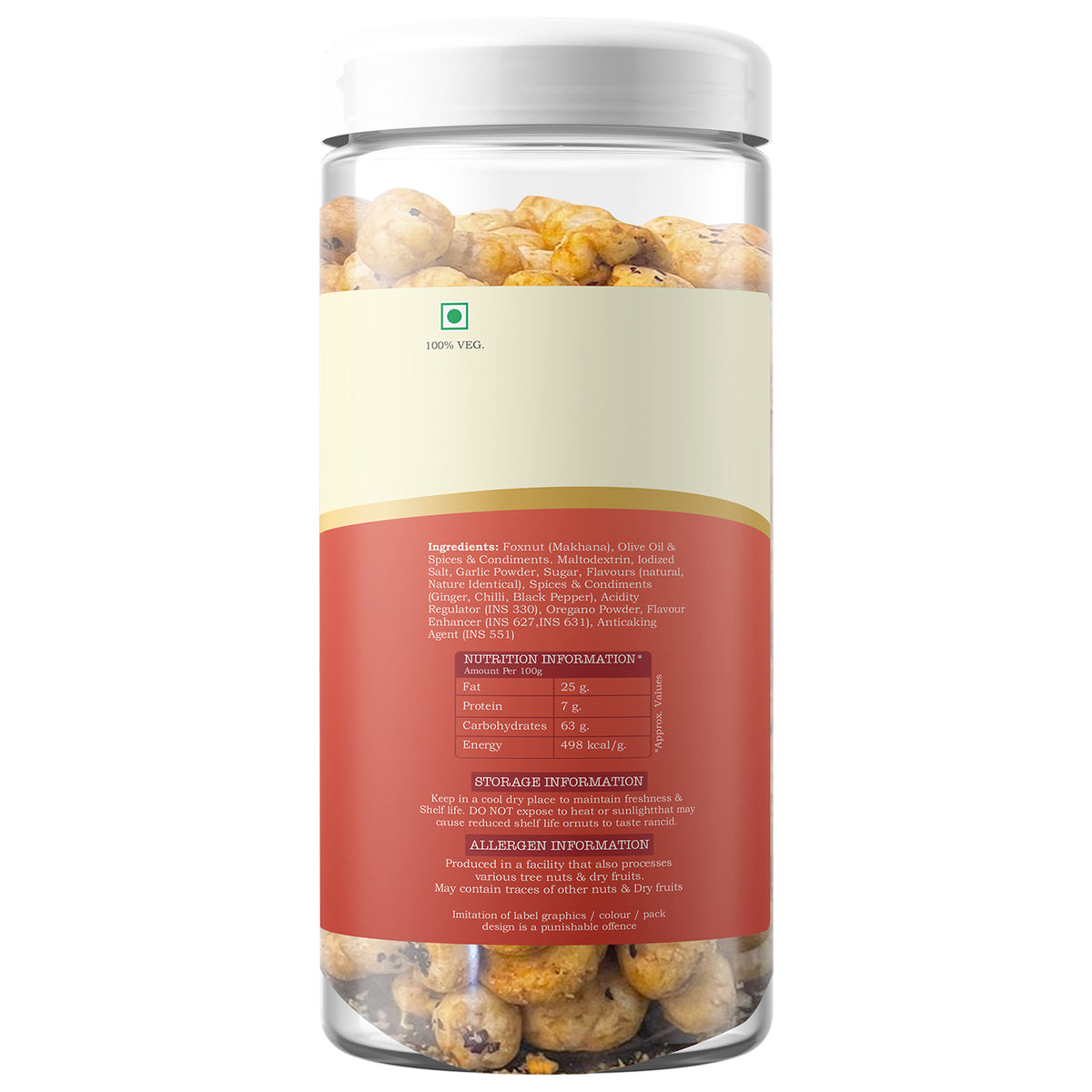 Pushti Peri Peri Flavour Makhana – Pushti Nuts