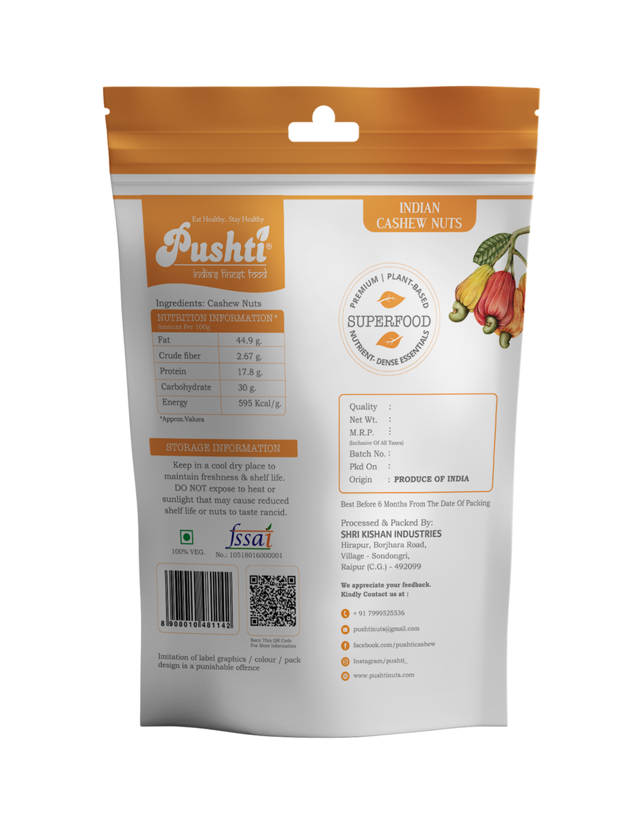 Pushti Indian Gold Cashew Nuts – Pushti Nuts