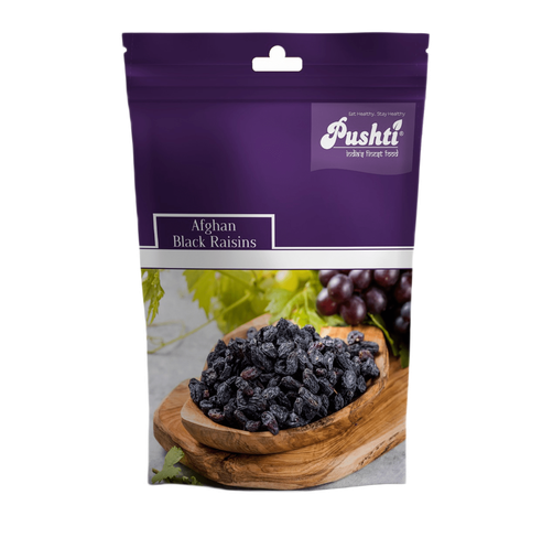 Pushti Afghan Black Raisins - 250 G – Pushti Nuts