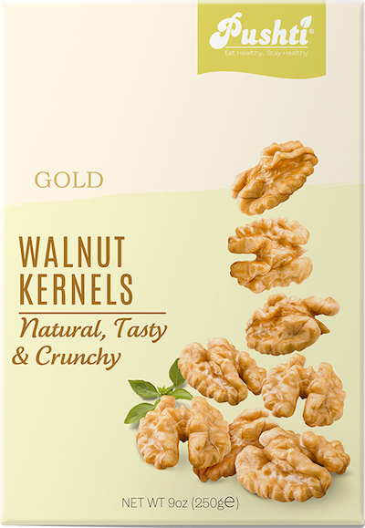 California Walnuts Kernels Box - Gold – Pushti Nuts